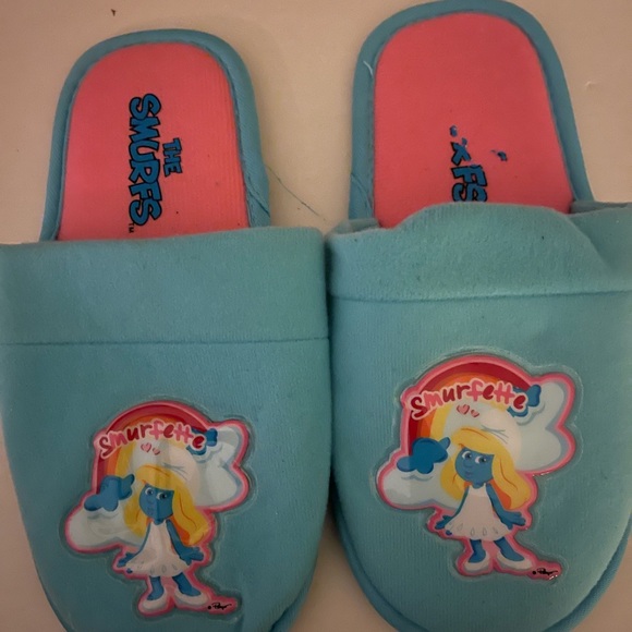 Smurfs | Shoes | Girls Smurfette Houseshoe Slippers | Poshmark